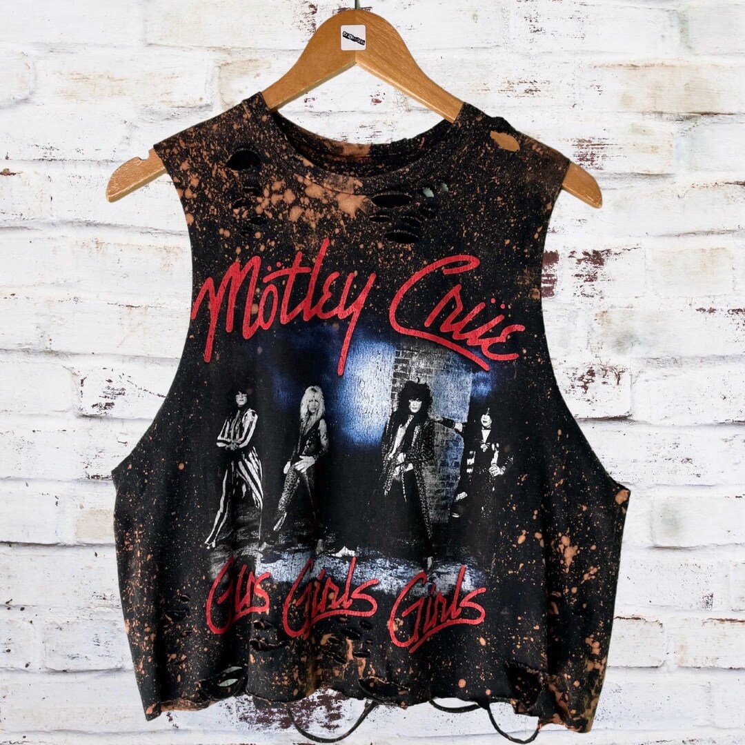 Motley Crue Bleached Custom Band Shirt Alt Clothing Band Tee ...