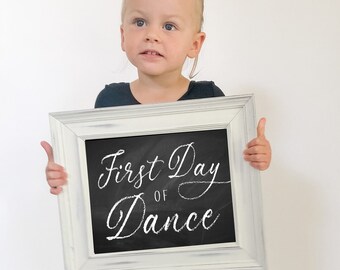 FIRST DAY OF Ballet First Day of Dance Class Ballerina Dance | Etsy