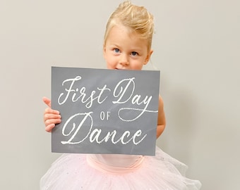 FIRST DAY OF Ballet First Day of Dance Class Ballerina Dance - Etsy