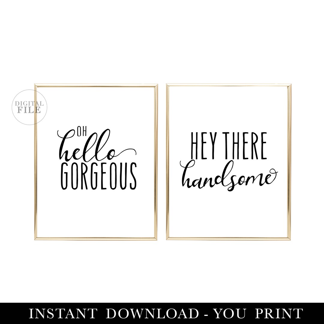 OH HELLO GORGEOUS - Nursery Decor by Dear Lily Mae - You Print ...