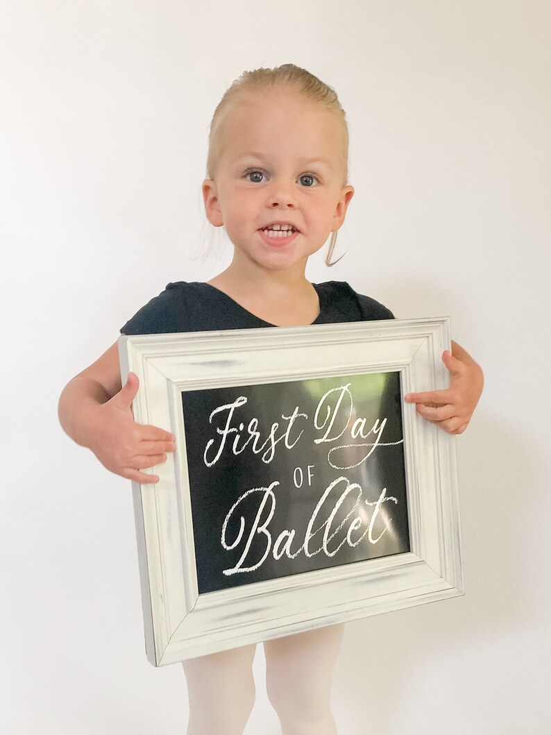 FIRST DAY OF Ballet First Day of Dance Class Ballerina Dance Class - Etsy