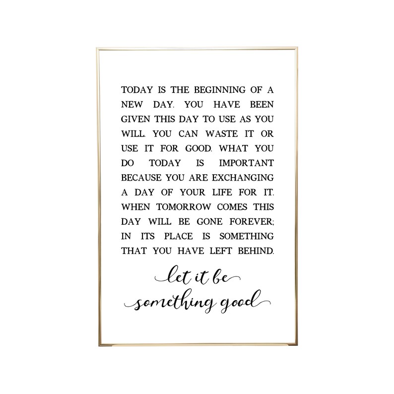 LET IT BE Something Good Printable Wall Art 5 Jpegs | Etsy