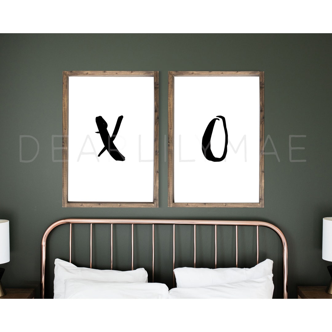 XO PRINTABLE WALL, Bedroom Decor, Minimalist Art, Bedroom Printable ...