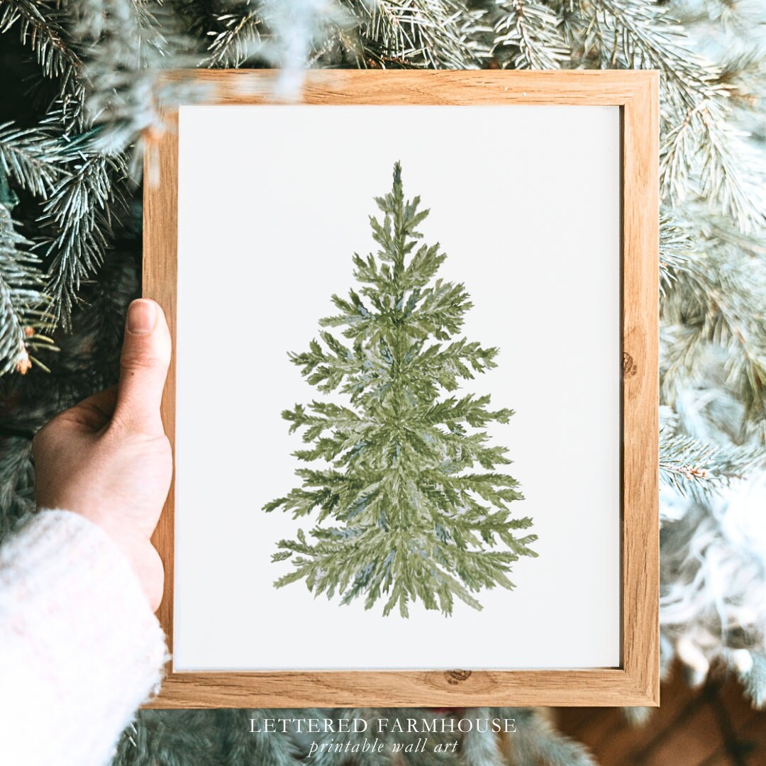 CHRISTMAS TREE DIGITAL Download, Christmas Printable Wall Art ...