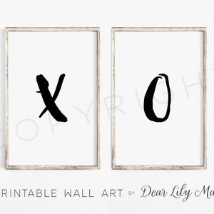XO PRINTABLE WALL, Bedroom Decor, Minimalist Art, Bedroom Printable ...