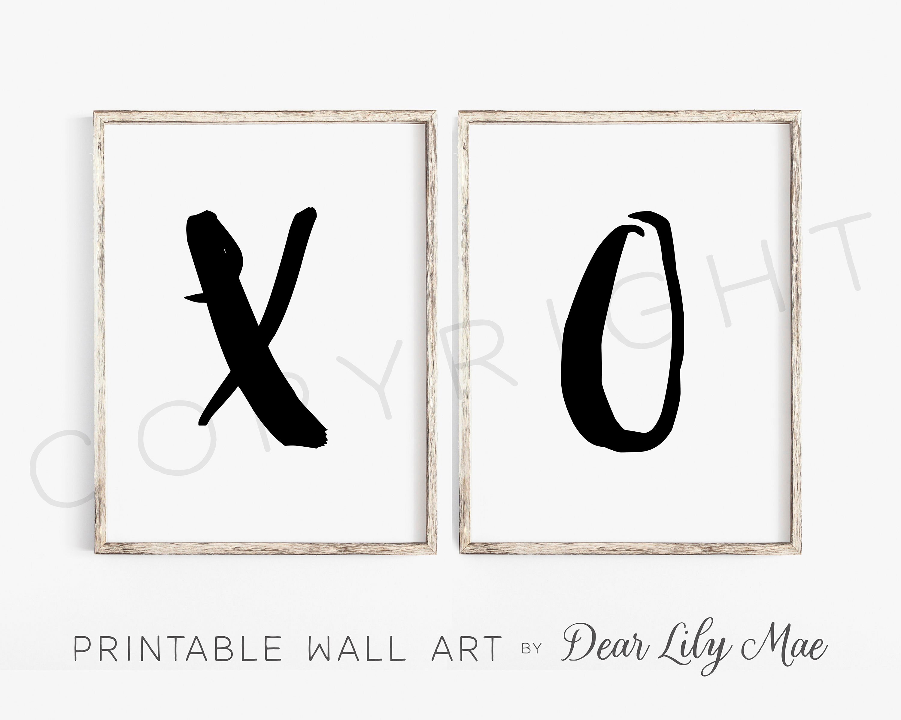 XO PRINTABLE WALL Art by Dear Lily Mae 2 18X24 Jpegs | Etsy