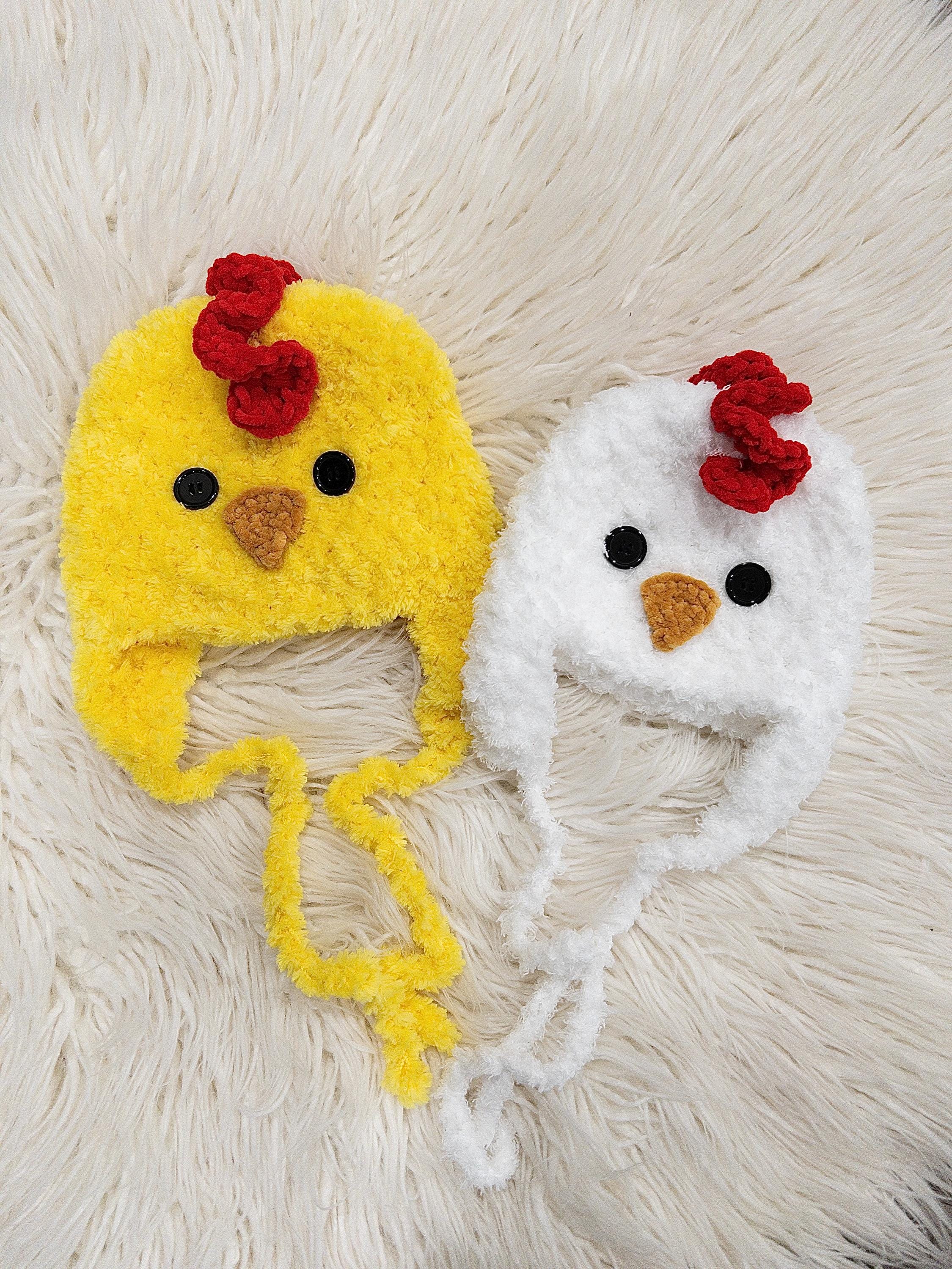 Crochet Chicken Hat - Halloween Hat - Halloween Accessories - Childs ...