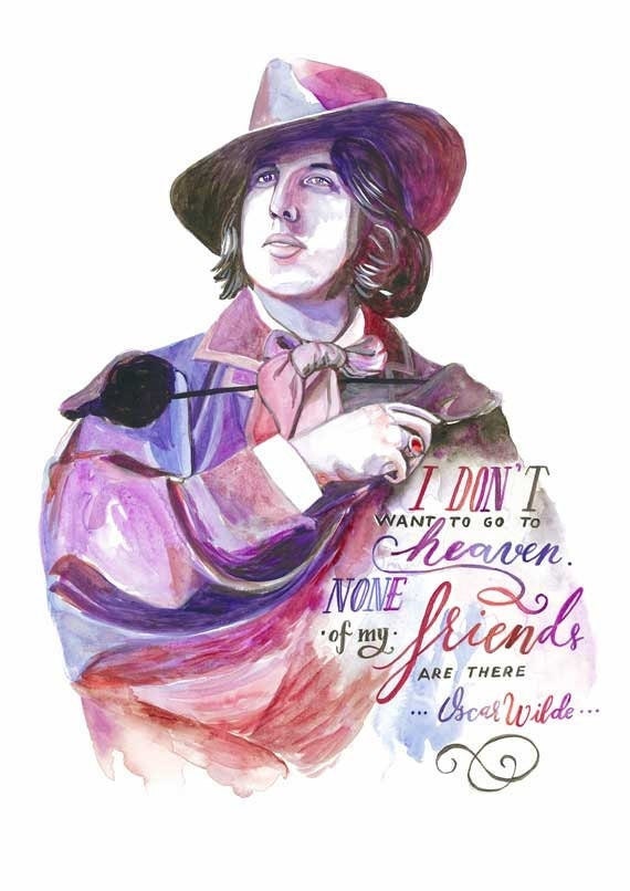 OSCAR WILDE Inspirational QUOTE - Literature Poster Motivational Quote ...