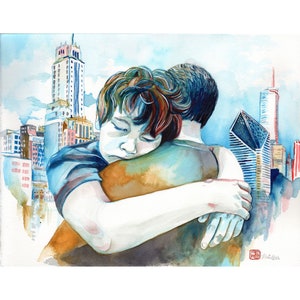 LOSS of FATHER and SON Custom Portrait Painting Remembrance Gifts for ...