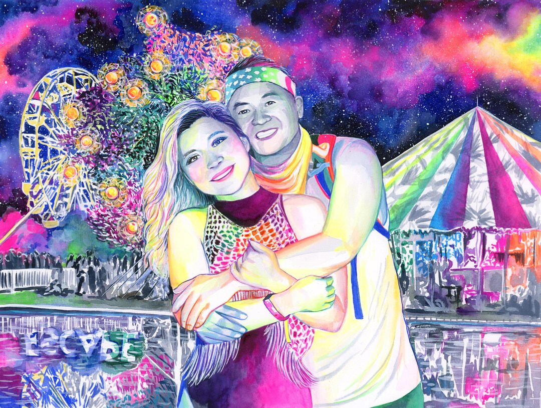 Personalized Rave Boyfriend Gifts, Custom EDM Wall Art, Gift for Ravers ...