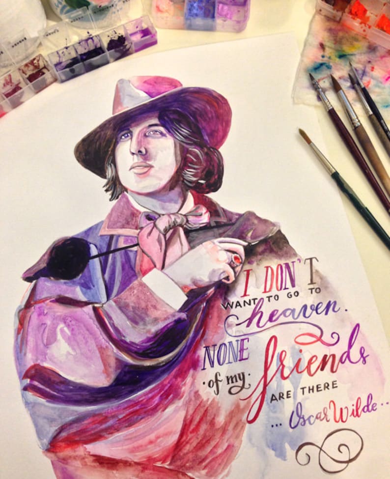 OSCAR WILDE Inspirational QUOTE Literature Poster - Etsy