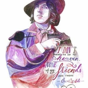 OSCAR WILDE Inspirational QUOTE Literature Poster | Etsy