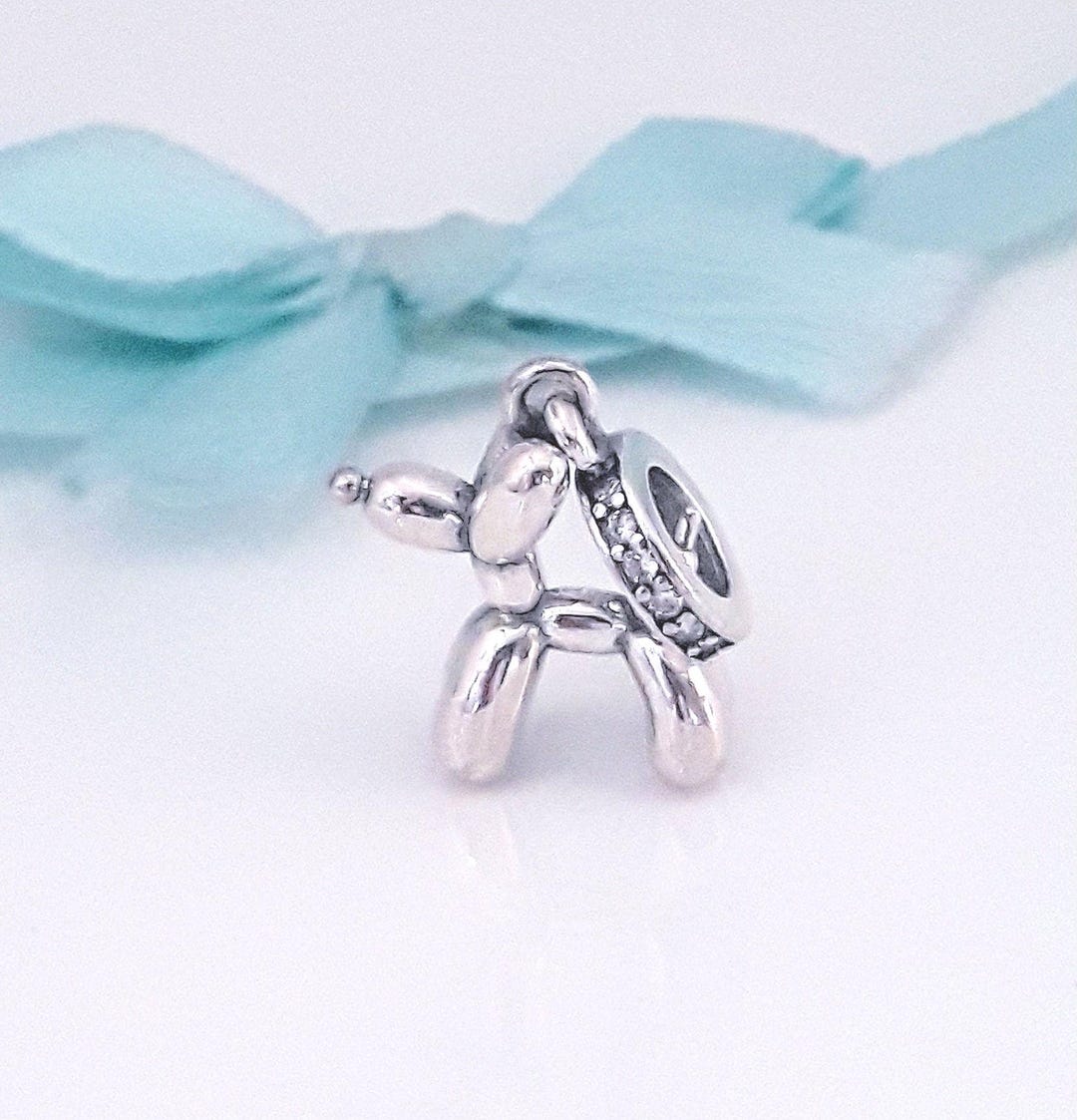 Pandora Compatible Birthday Kawaii Puppy Pet Dog Party Balloon Charm S925 Sterling Silver - Etsy