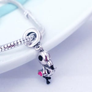 Charm for Pandora Bracelet Kawaii Flamingo S925 Sterling Silver Charm - Etsy