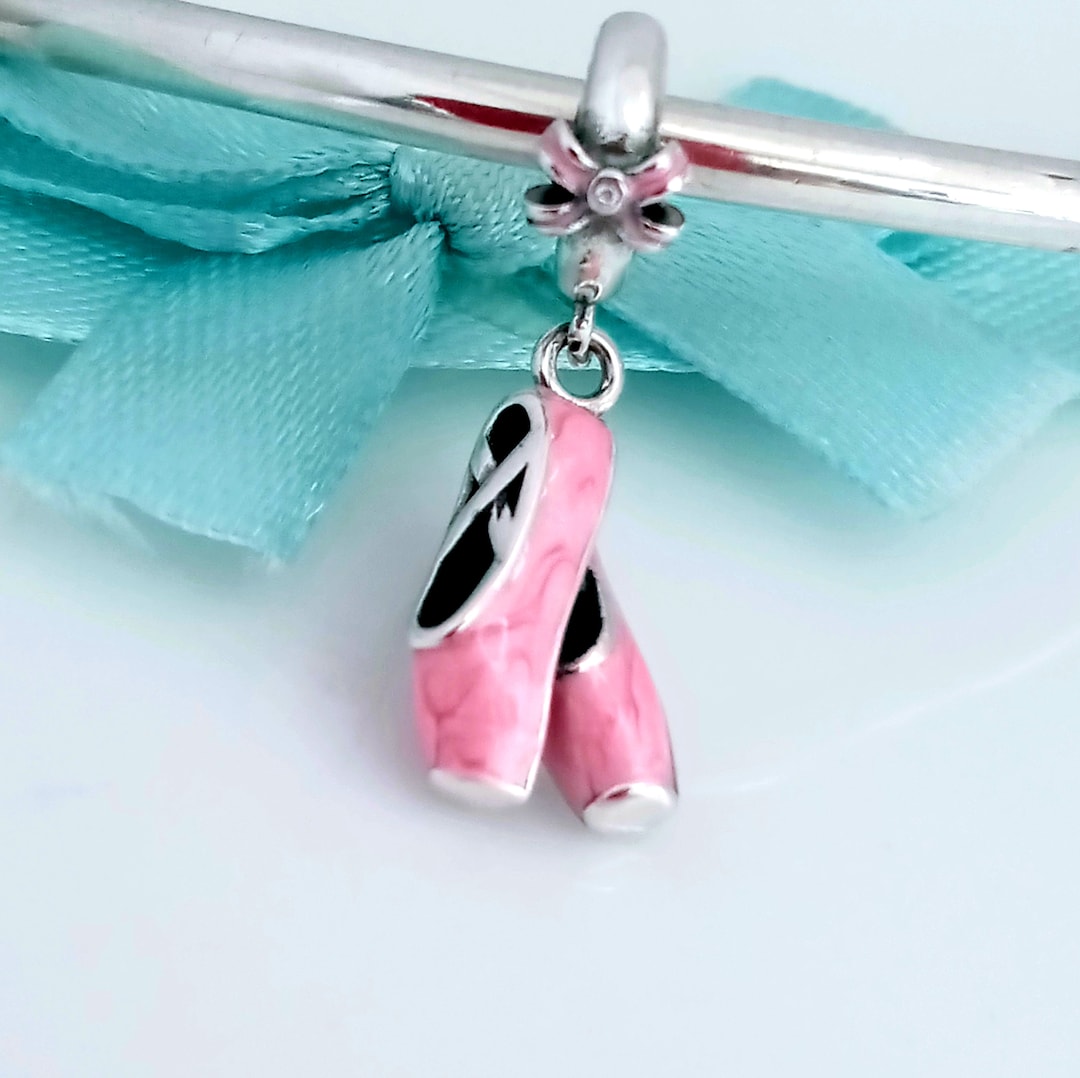 Pandora Compatible Charm for Bracelet S925 Ballerina Ballet Shoes Charm ...