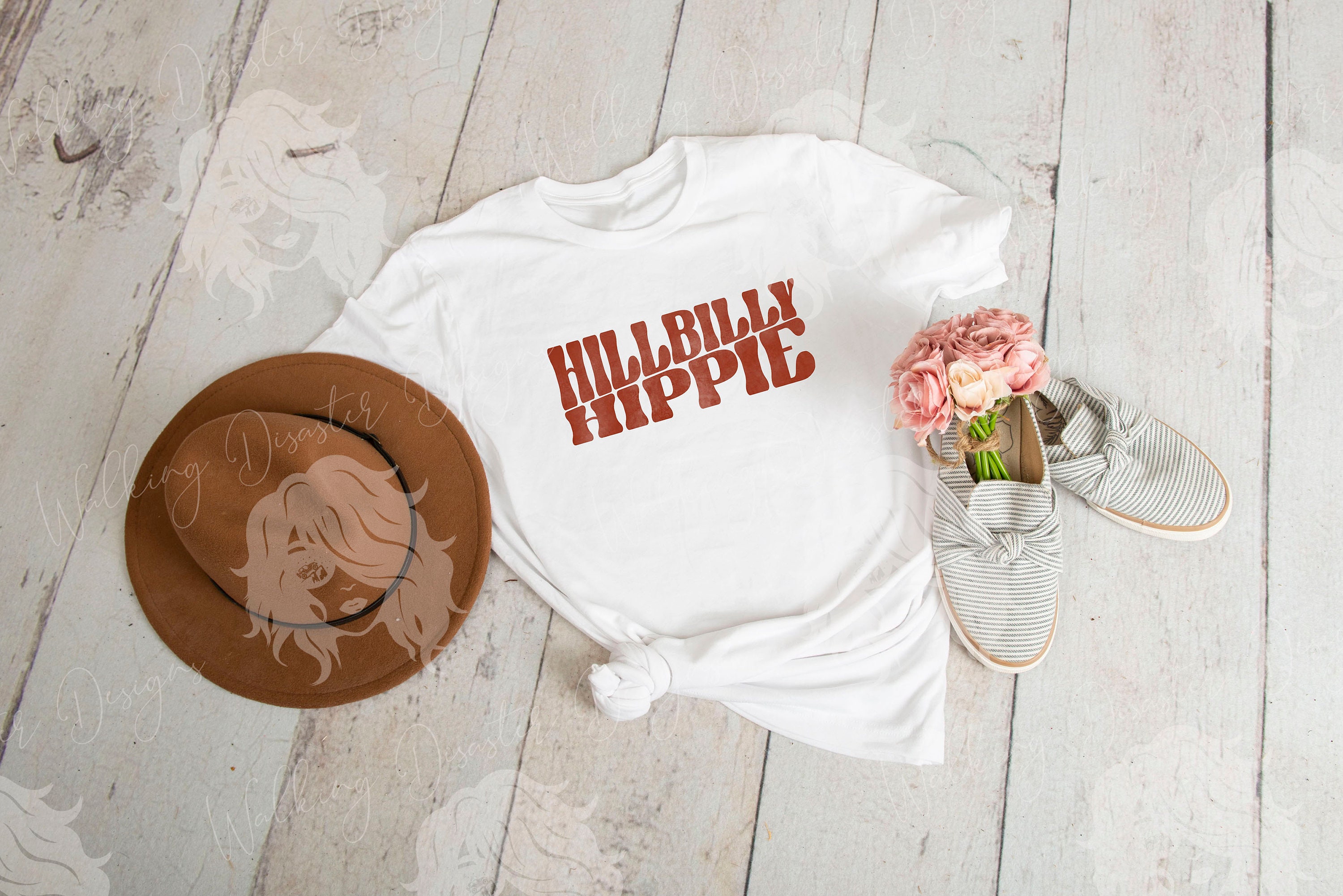 Hillbilly Hippie Ladies T Shirt / Gypsey Style/western Boho Tee/western ...