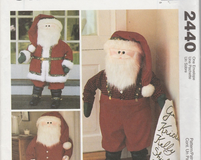 Mccall's Crafts 2440 Santa Door Greeters With Movable Arms Sewing ...