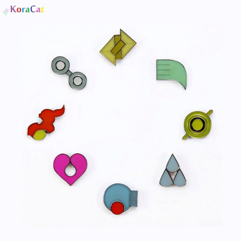 Pokémon Gym Badges Hoenn gen 3 - Etsy