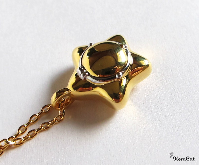 Sailor Moon Star Locket Pendant Necklace 18mm | Etsy