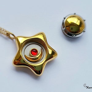 Star Locket Pendant Necklace (20mm) - Etsy