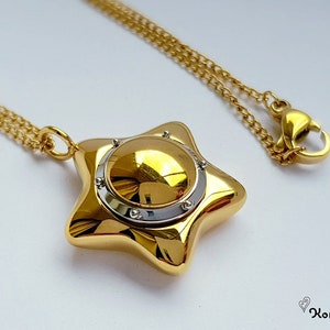 Star Locket Pendant Necklace (20mm) - Etsy