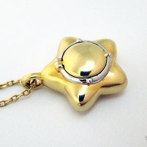 Star Locket Pendant Necklace (18mm) - Etsy