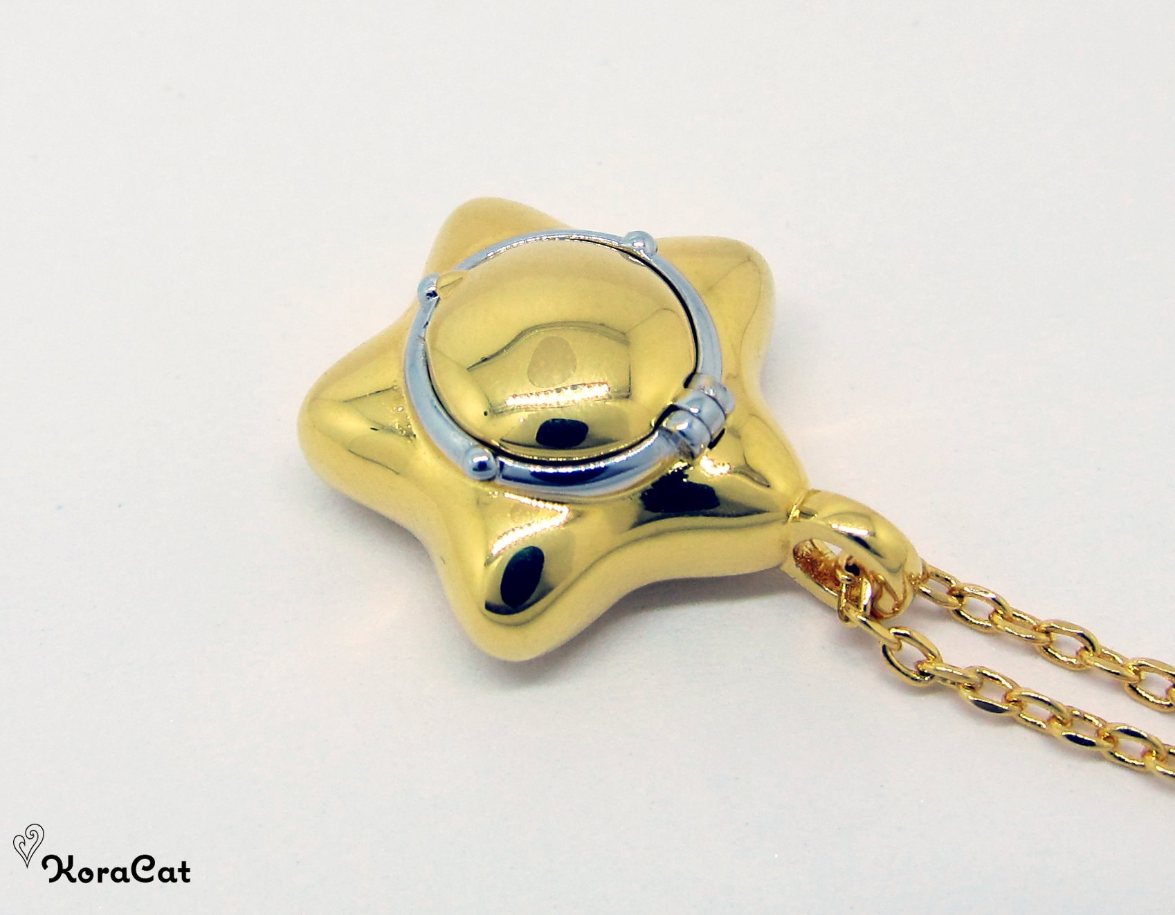 Sailor Moon Star Locket Pendant Necklace 18mm | Etsy