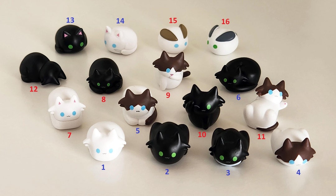 Cat Figures | Mini Cat Model Pencil Pen Toppers | Cat Conformations Set ...