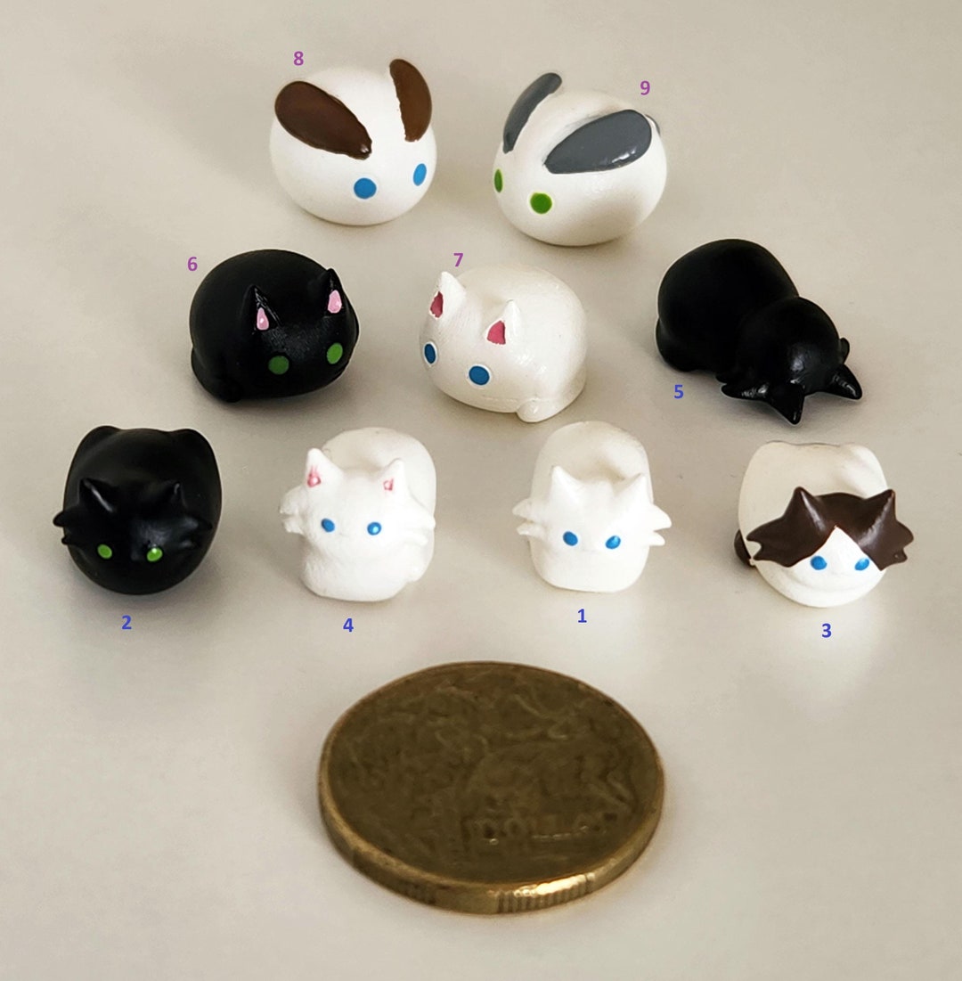 Tiny Cat Figures Miniature Cat Models Cat Conformations Set A Cute ...