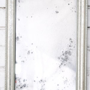 Distressed Silver Wall Mirror, Silver Framed Mirror, 18.5 X 12.5 - Etsy