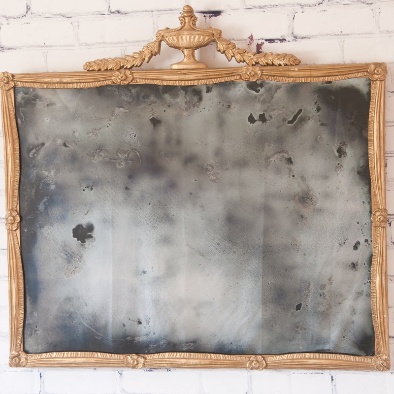 Large Antique Mirror - Etsy