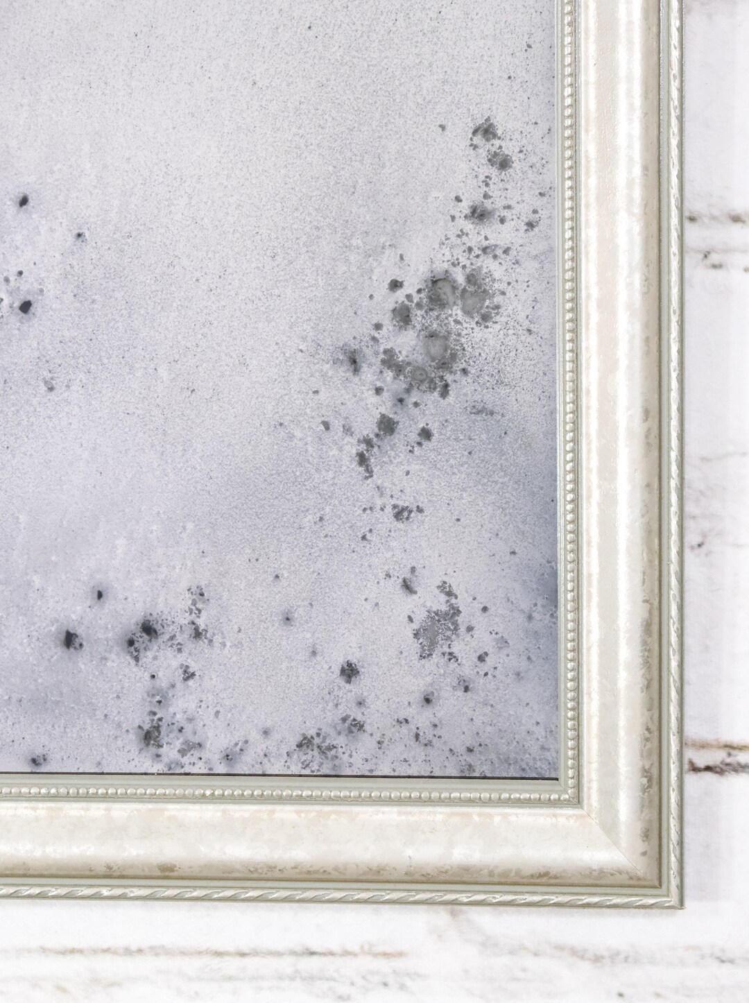 Distressed Silver Wall Mirror, Silver Framed Mirror, 18.5 X 12.5 - Etsy