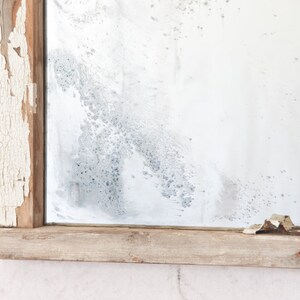 Antiqued Silver Window Pane Mirror, Distressed Window Pane Mirror - Etsy