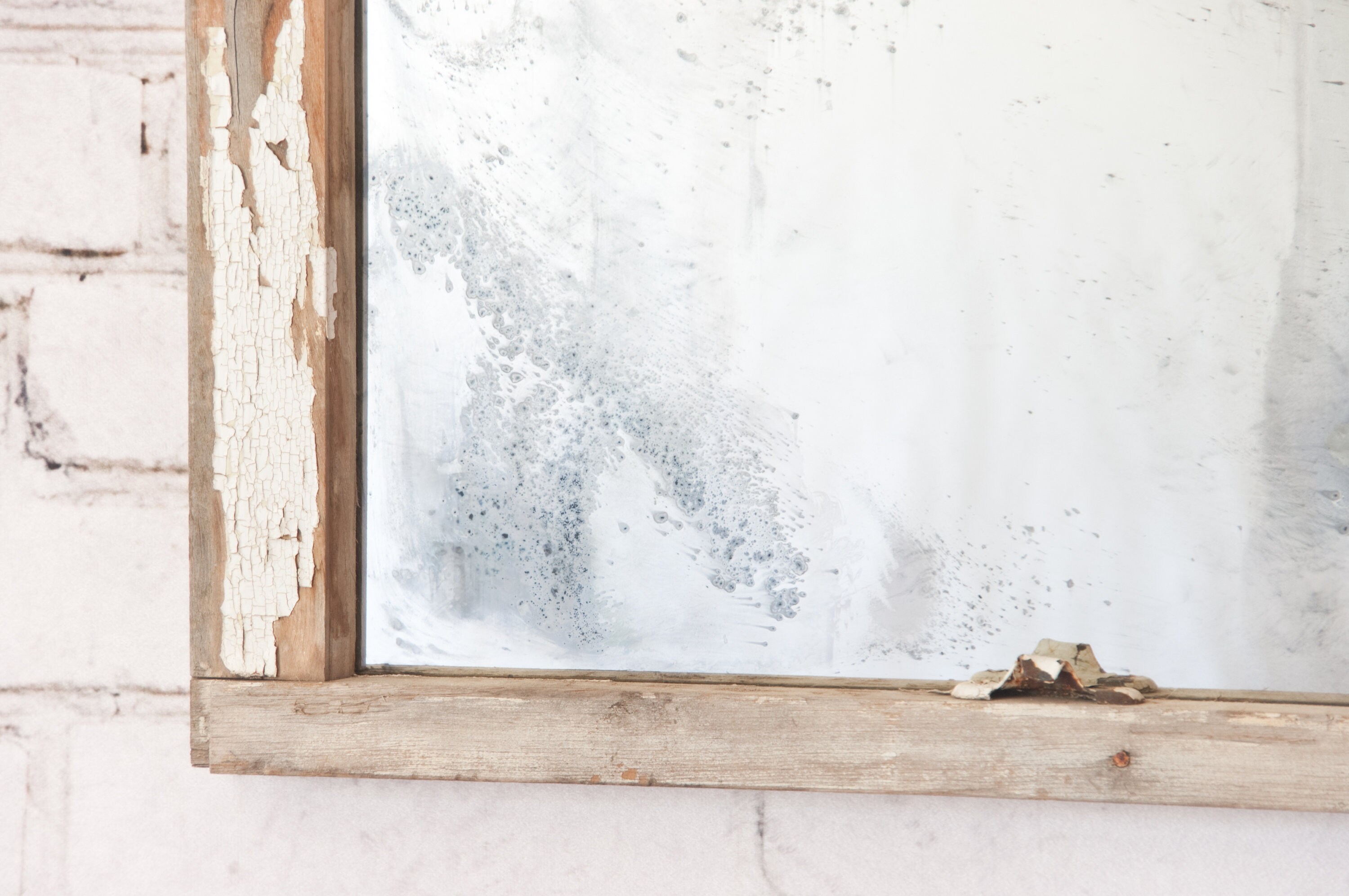 Antiqued Silver Window Pane Mirror, Distressed Window Pane Mirror - Etsy