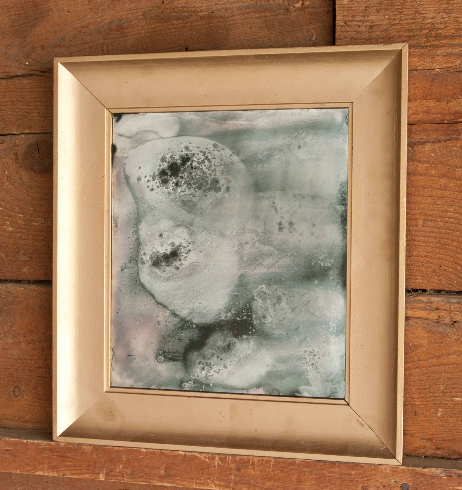 Distressed Silver Mirror, Gold Wood Framed Mirror, Antiqued Silver - Etsy