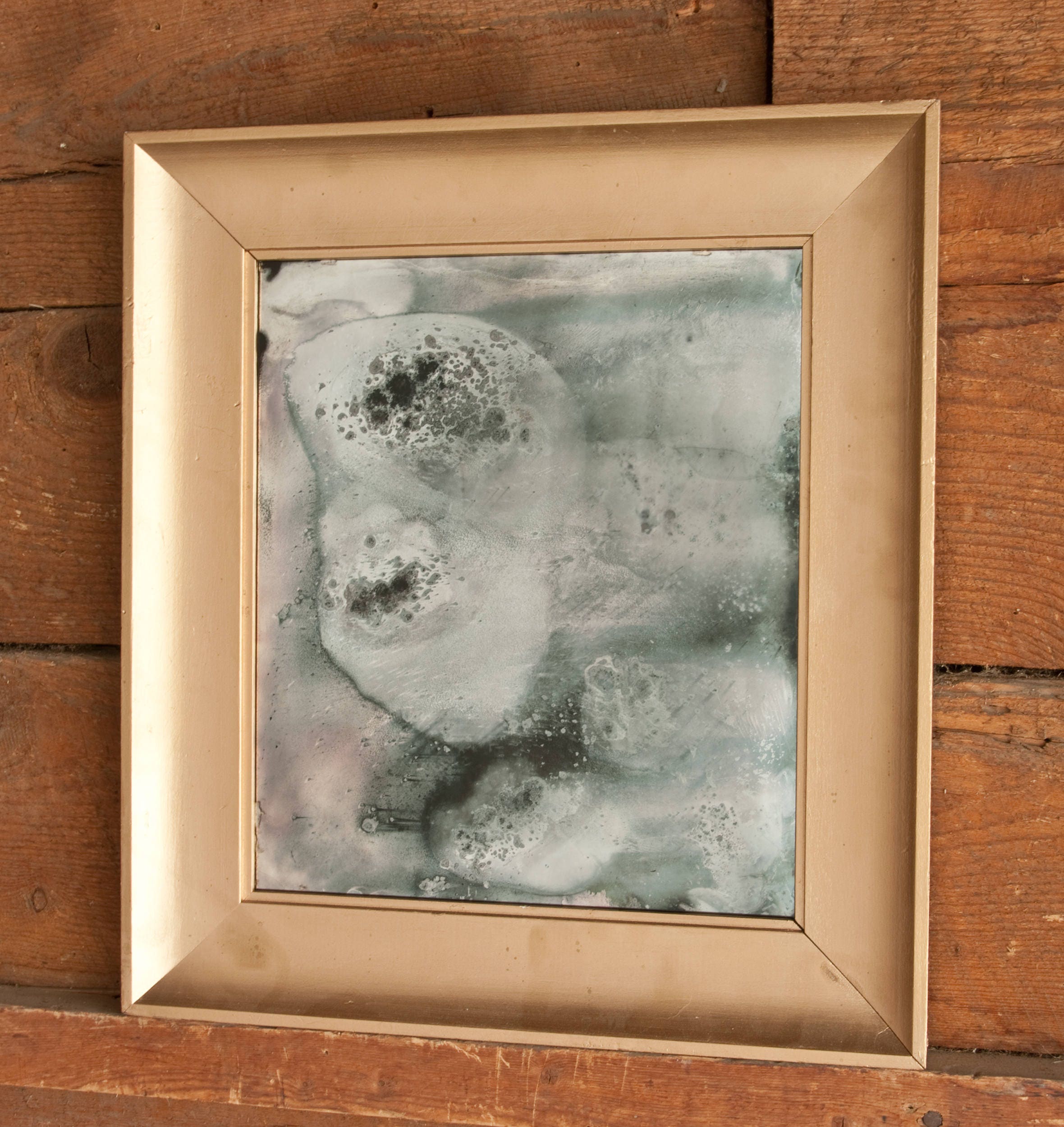 Distressed Silver Mirror, Gold Wood Framed Mirror, Antiqued Silver - Etsy