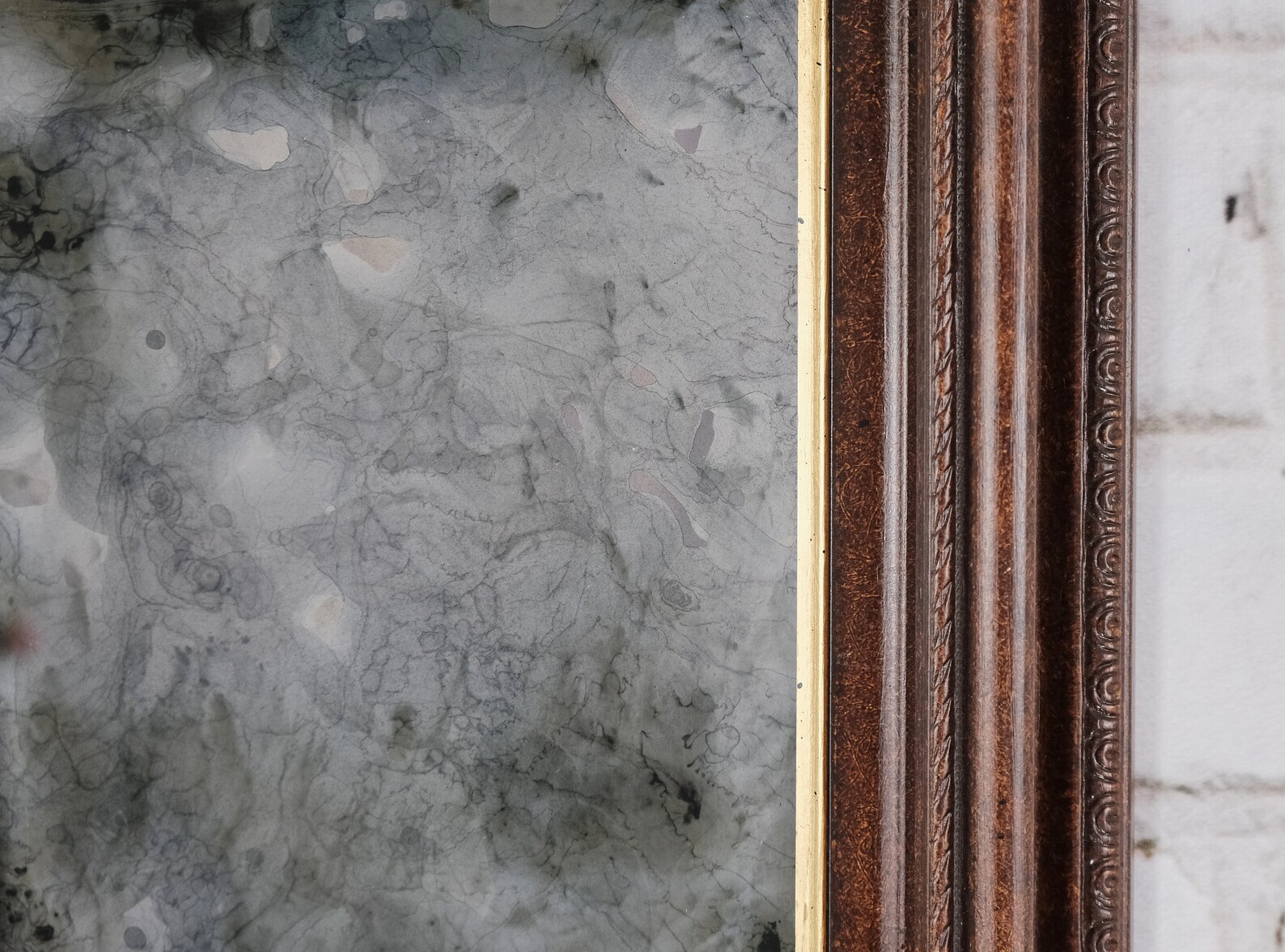 Antiqued Silver Mirror, Hand Poured Silver Mirror, Silver Wall Mirror ...