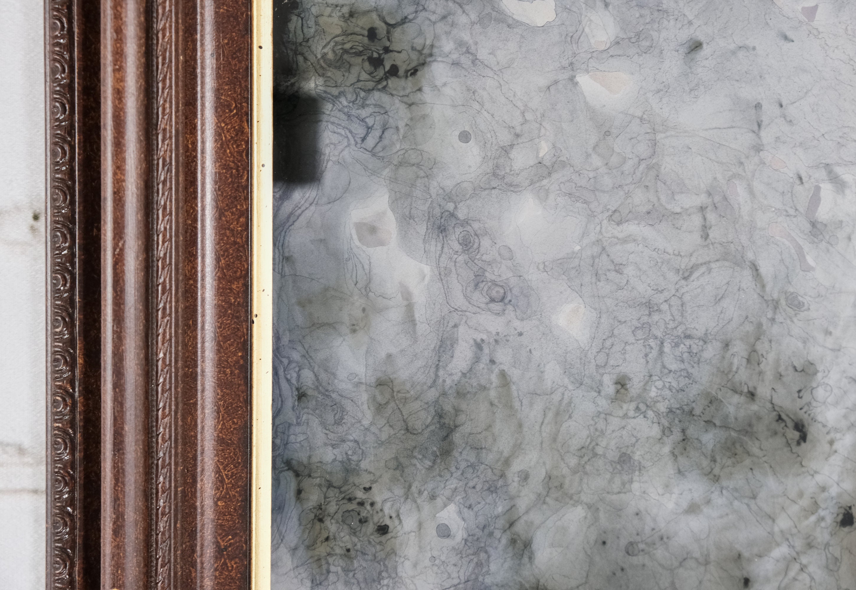 Antiqued Silver Mirror, Hand Poured Silver Mirror, Silver Wall Mirror ...