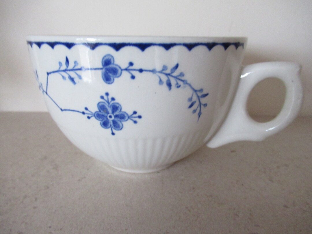 Vintage Early Denmark Furnival's Cup Made in Staffordshire England Blue ...