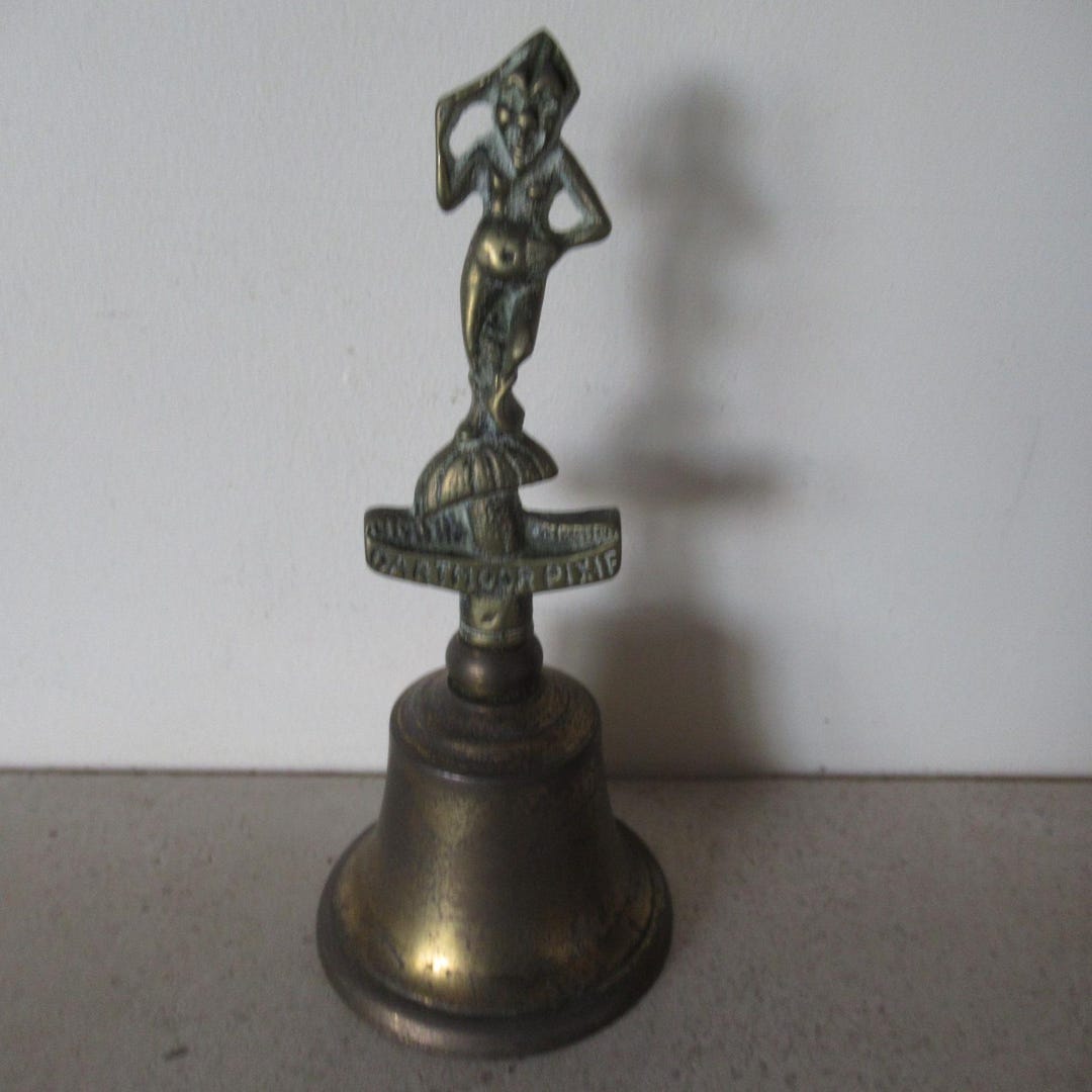 Vintage Dartmoor Piskie Pixie Imp Hand Bell Pagan Gift - Etsy