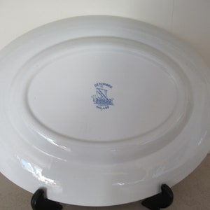 Vintage Large Furnival's Blue Denmark England Oval 14 Platter Plate - Etsy