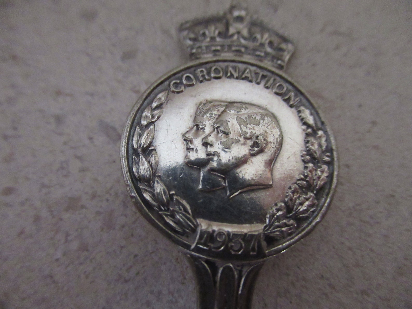 Vintage Coronation of King George V1 1937 Souvenir Collectors Spoon Rd ...