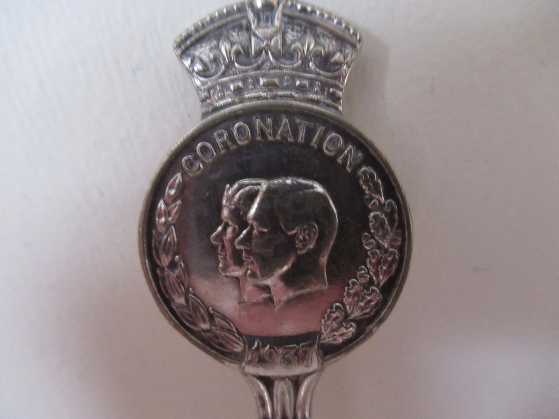 Vintage Coronation of King George V1 1937 Souvenir Collectors Spoon Rd ...