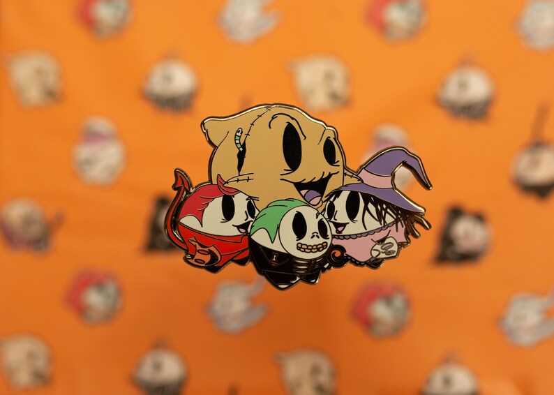 Oogie Boogie and Lock Shock and Barrel Hard Enamel Pin | Etsy