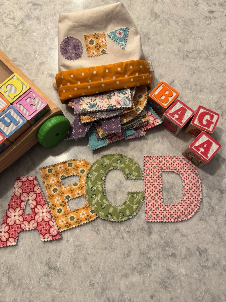 Fabric Alphabet Set for Learning, Play or Banners. - Etsy