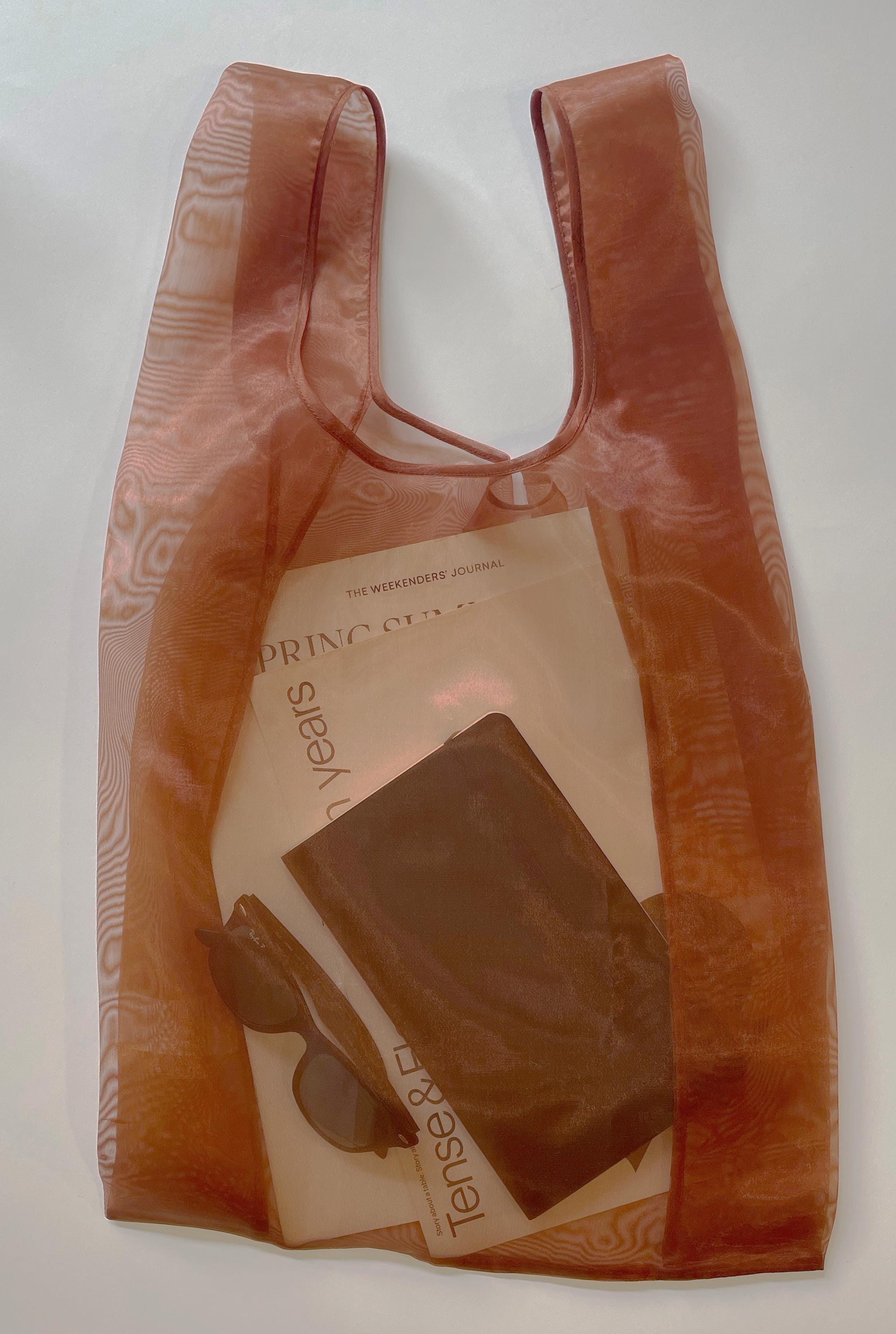 PREPAID US TARIFFS! Sheer Shopping Tote Trendy Organza Bag Reusable ...