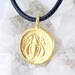 Honey Bee Gold Coin Pendant Coin Necklace Gold Disc Pendant - Etsy
