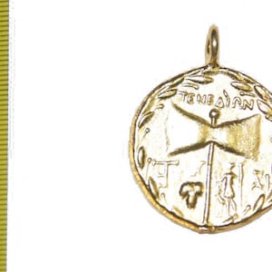 Janus Pendant - Gold Coin - Gold Coin Medallion - Etsy