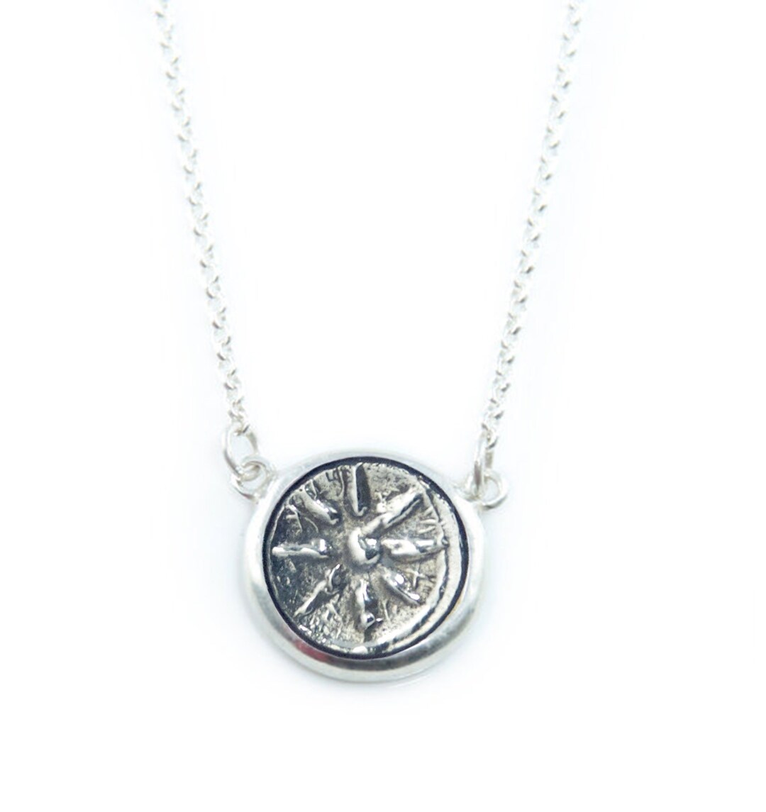Silver Coin Layering Necklace Widows Mite Small Coin Silver Roman Coin ...