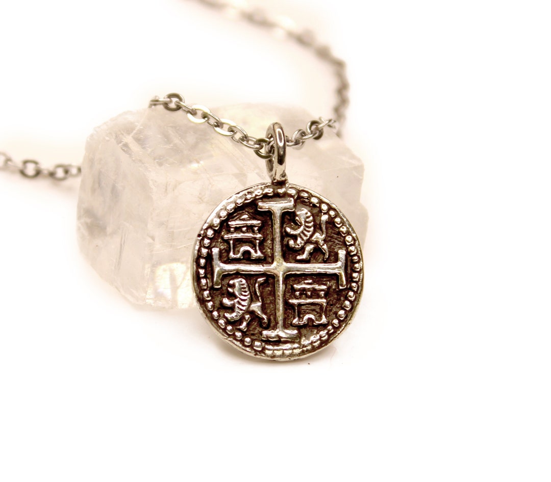 Atocha Shipwreck Pendant - Silver Coin Necklace - Sunken Pirate ...